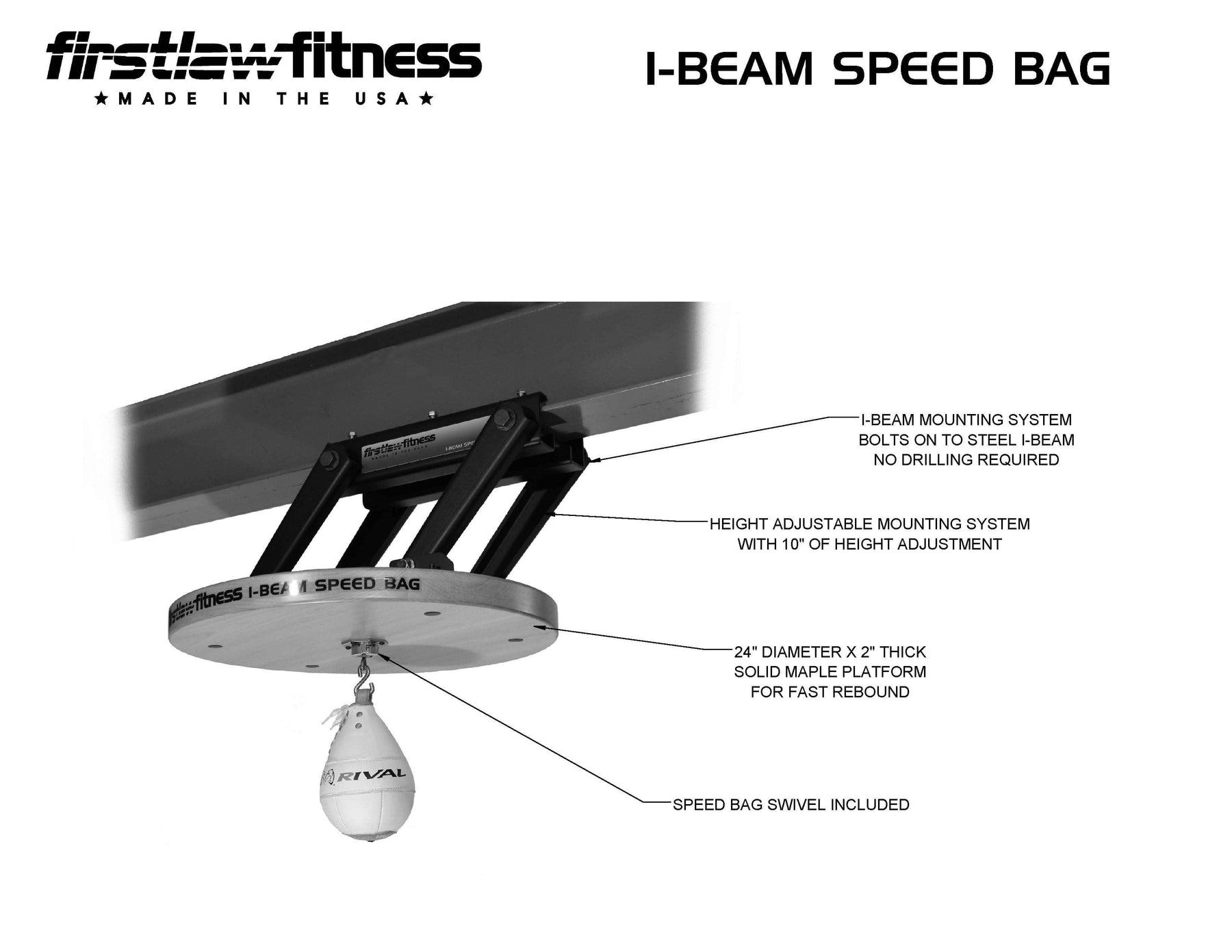 I-Beam Speed Bag - Firstlaw Fitness