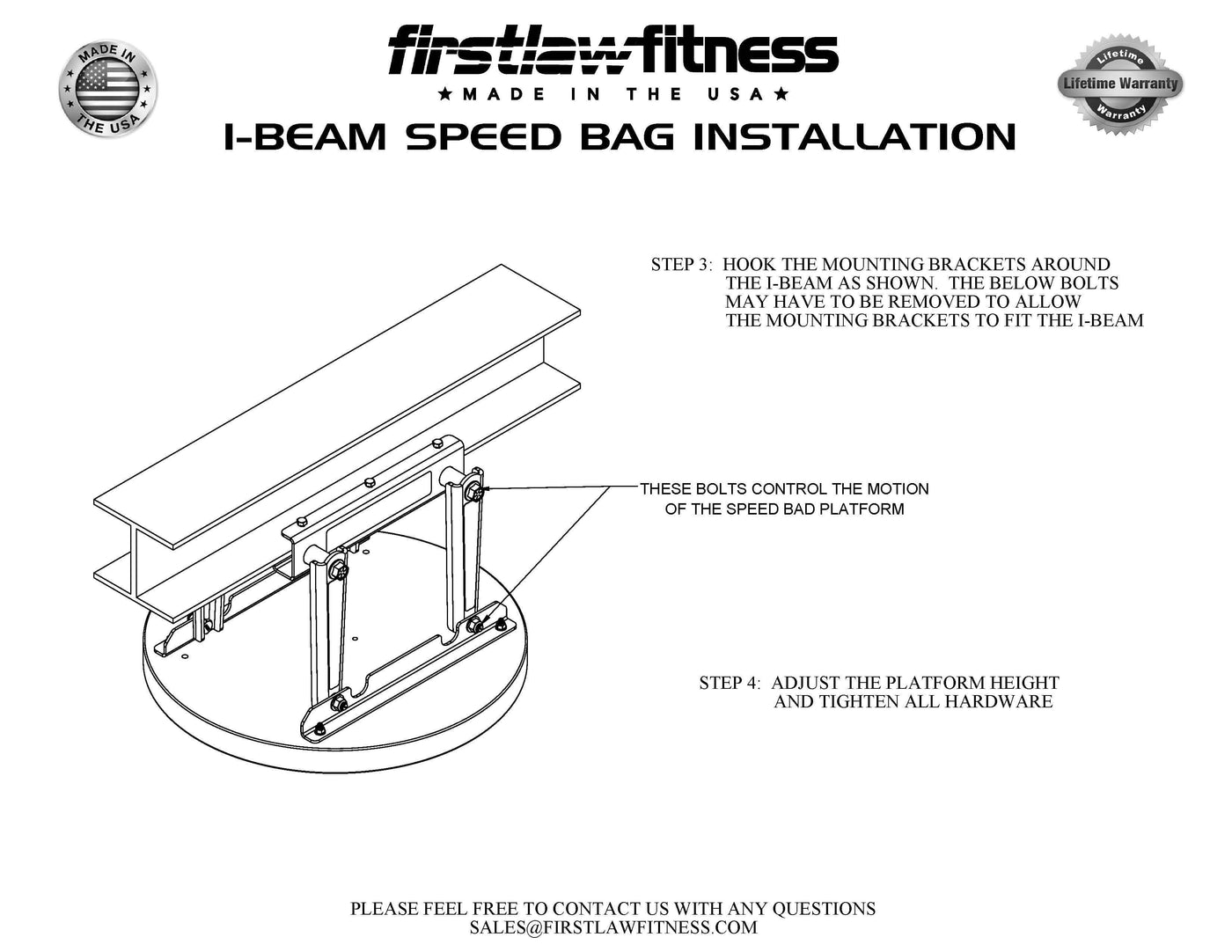 I-Beam Speed Bag - Firstlaw Fitness